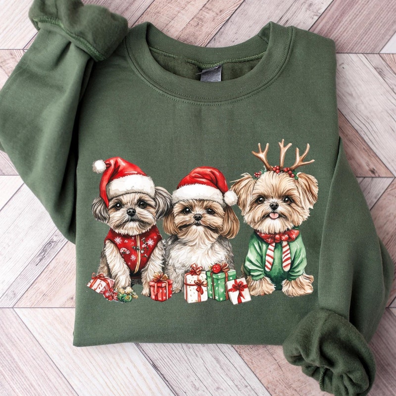 Shih Tzu Christmas - Etsy