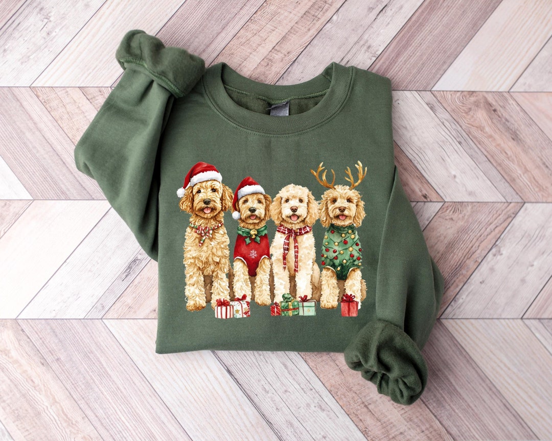 Cute Goldendoodle Christmas Dogs Sweater, Christmas Dogs Shirt ...