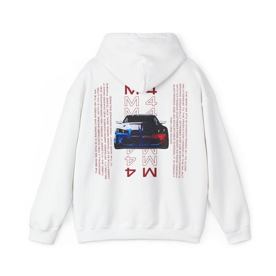 BMW M4 Unisex Hooded Sweatshirt, Car Enthusiast Gift, Car Lover Apparel ...