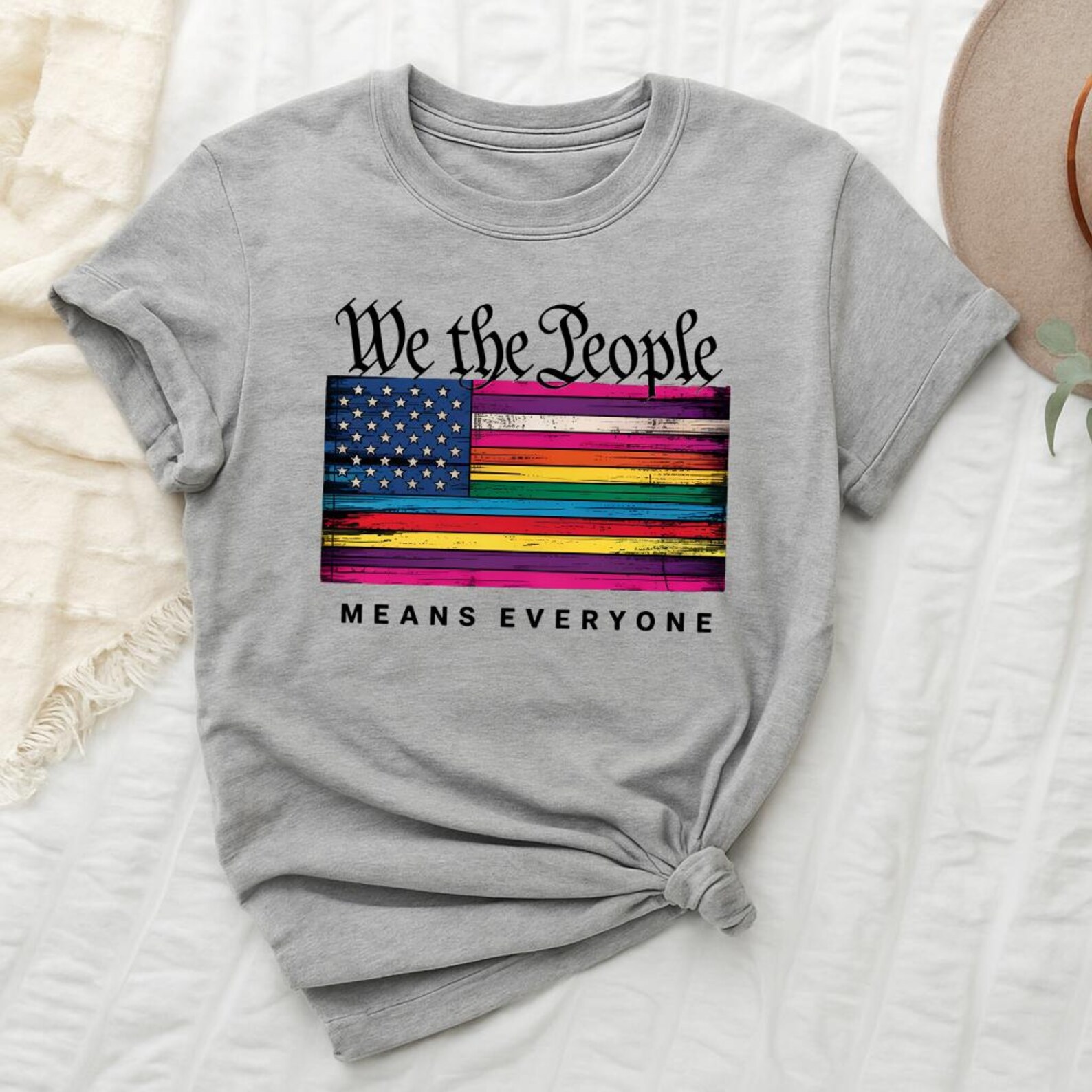 We the People Pride Shirt, Rainbow American Flag Tee, LGBTQ Equality ...