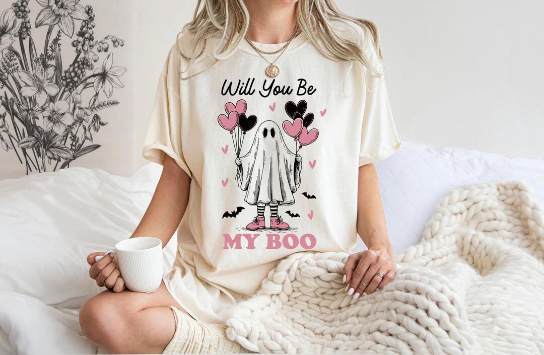 Be My Boo Valentine Shirt, Ghost Sweater, Ghost Valentine, Women ...