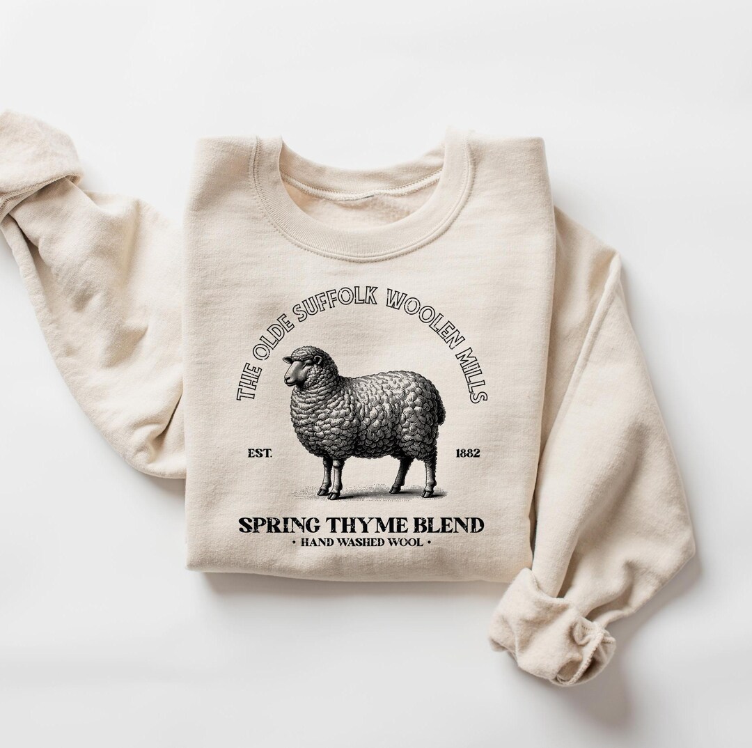 Vintage Sheep Sweatshirt, Retro Sheep Sweatshirt, Baby Lamb Sheep Shirt ...