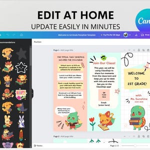 Editable Welcome Back to School Pamphlet, First Day of School Parent ...