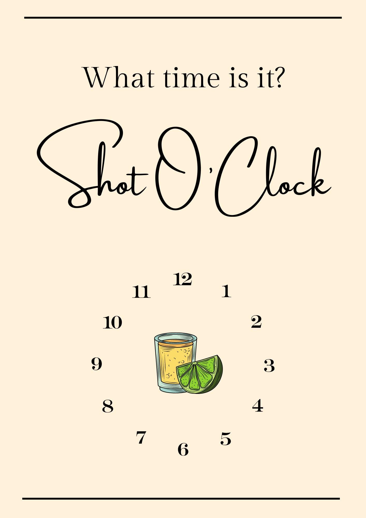 Happy Hour Sign, Shots, Tequila, Fun Clock, Kitchen Art, Wall Signs ...