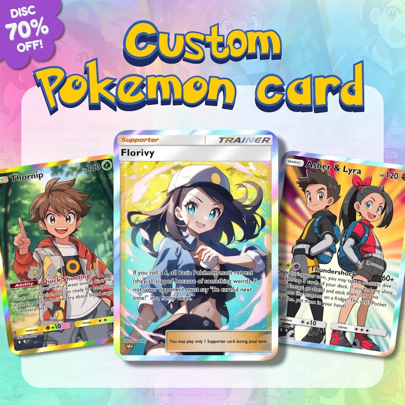 Personalized Pokemoncard Couple - Etsy