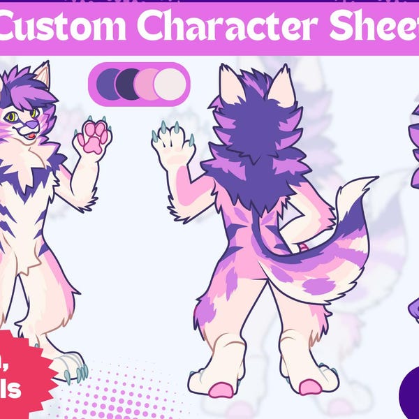 Furry Ref Sheet - Etsy
