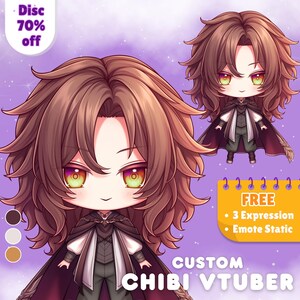Custom Live2d Chibi Vtuber Model: Anime Character Design & Rigging ...