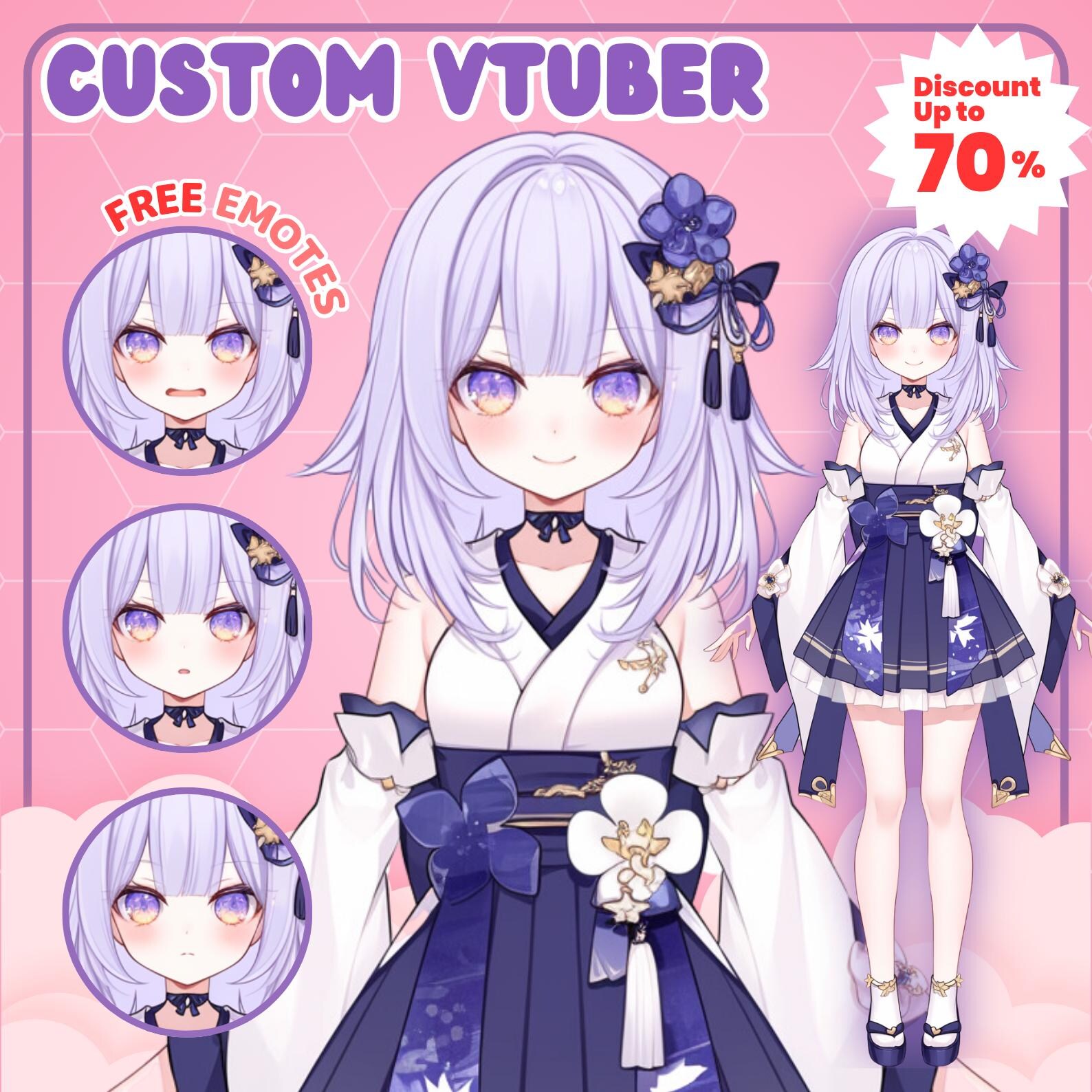 Vtuber Live2d Model Custom Vtuber Vtuber Rigging Vtuber Model Vtuber ...