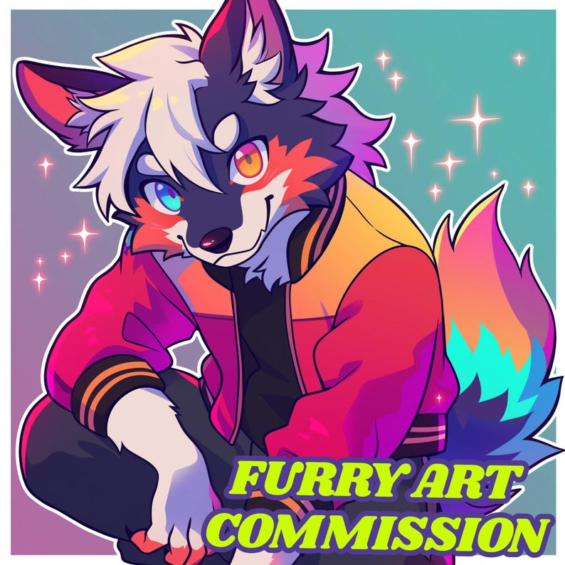 Custom Furry Art Illustration, Fursona Commission, Anthro Drawings ...