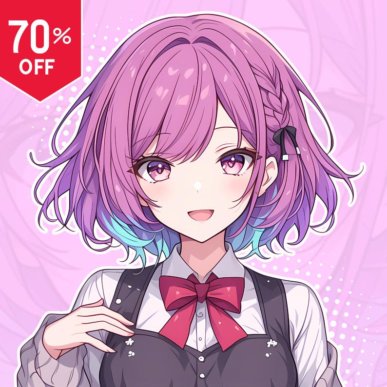 Anime Character for Pfp Profile Picture Custom PFP Character Commission ...