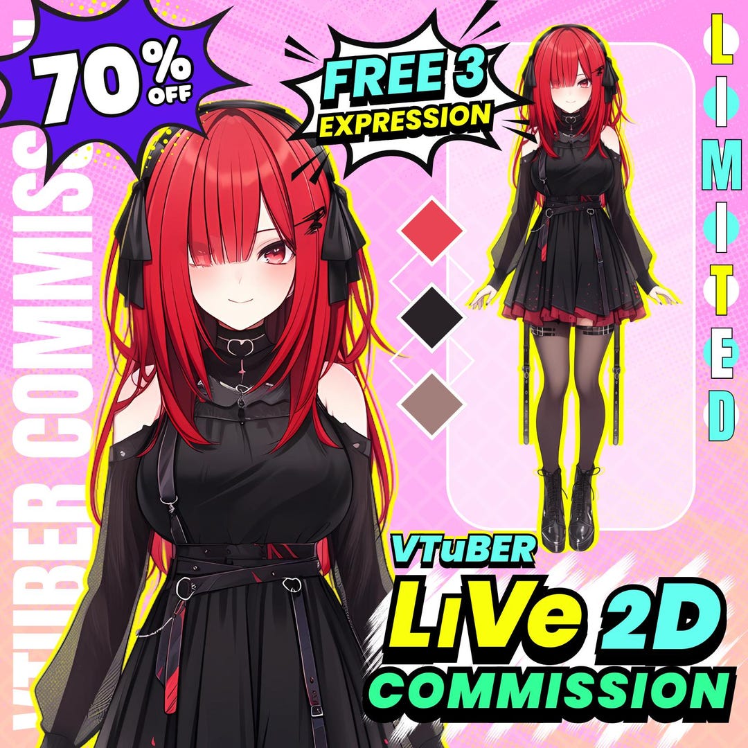Custom Vtuber Live2d Commission, Vtuber Design, Vtuber Model, Vtuber ...