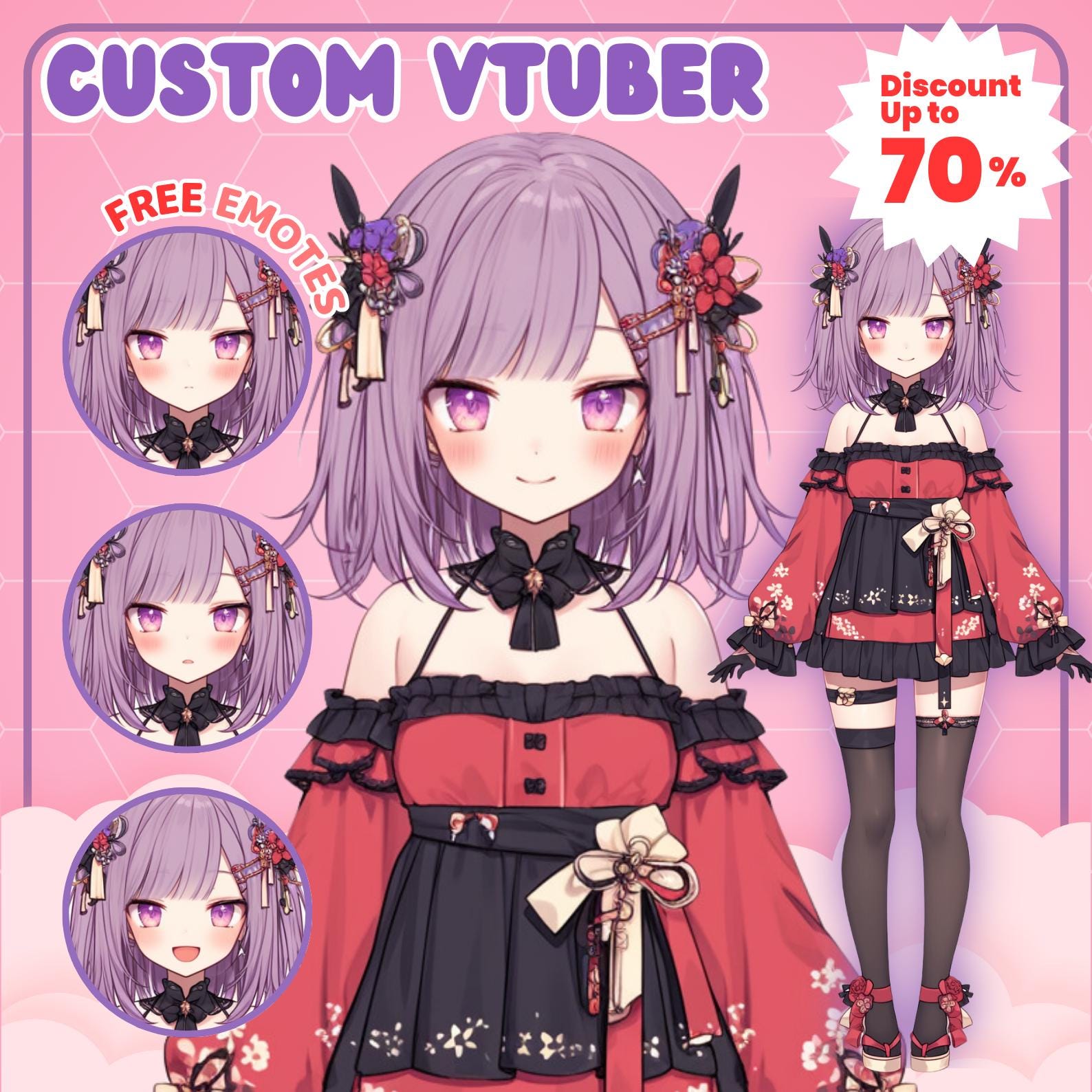 Vtuber Live2d Model Custom Vtuber Vtuber Rigging Vtuber Model Vtuber ...