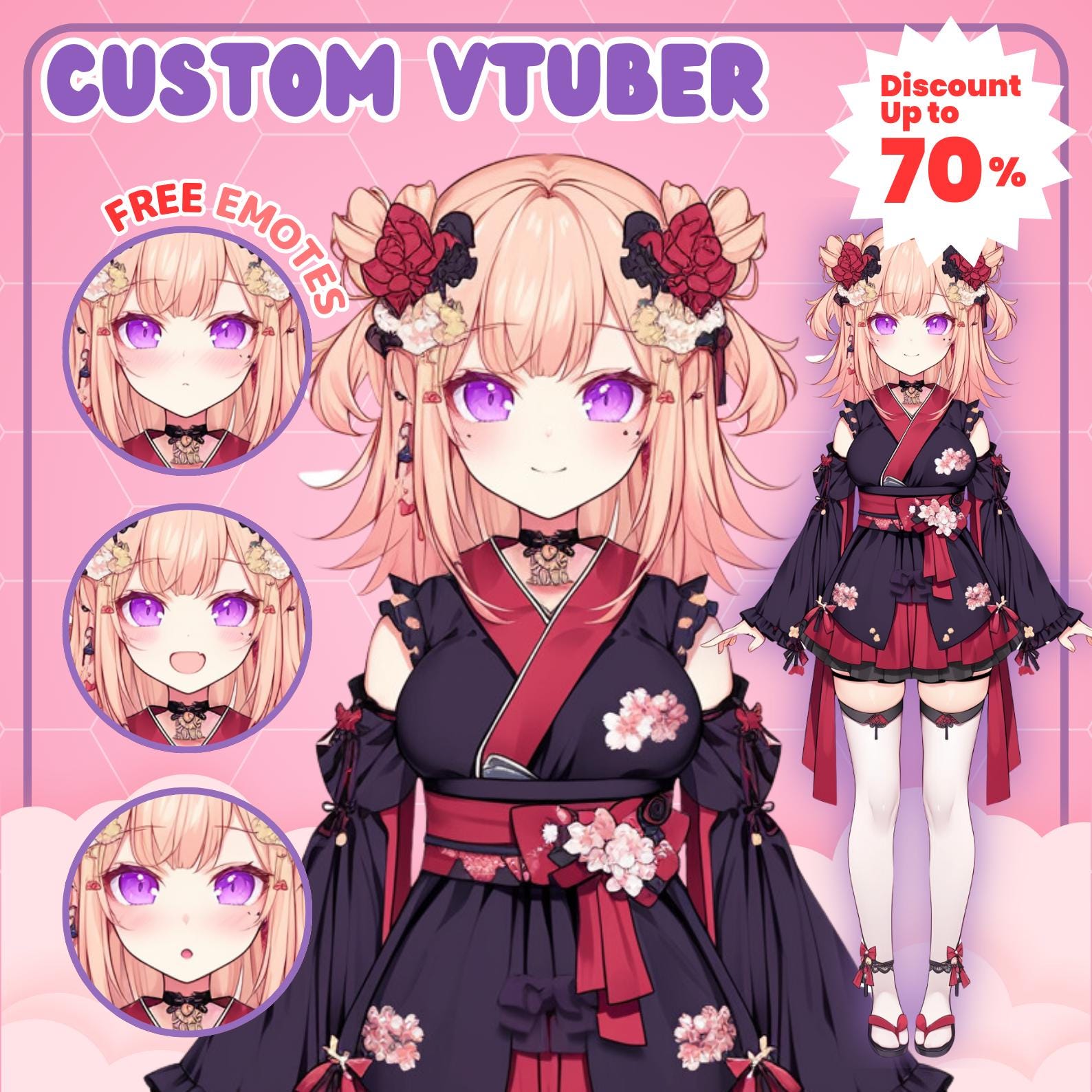 Vtuber Live2d Model Custom Vtuber Vtuber Rigging Vtuber Model Vtuber ...