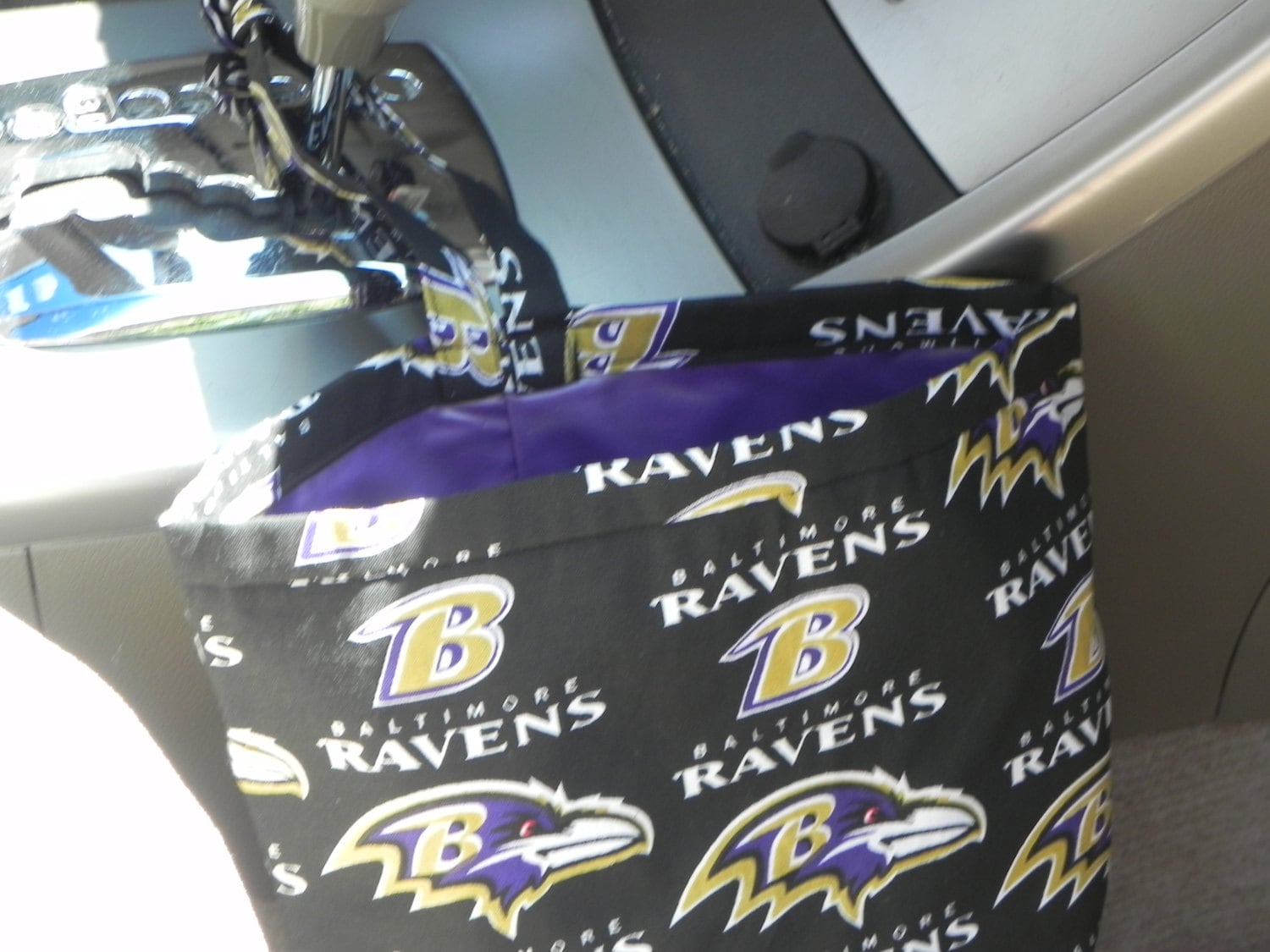 Baltimore Ravens Vinyl-lined Classy Car Trash Bag / Item | Etsy