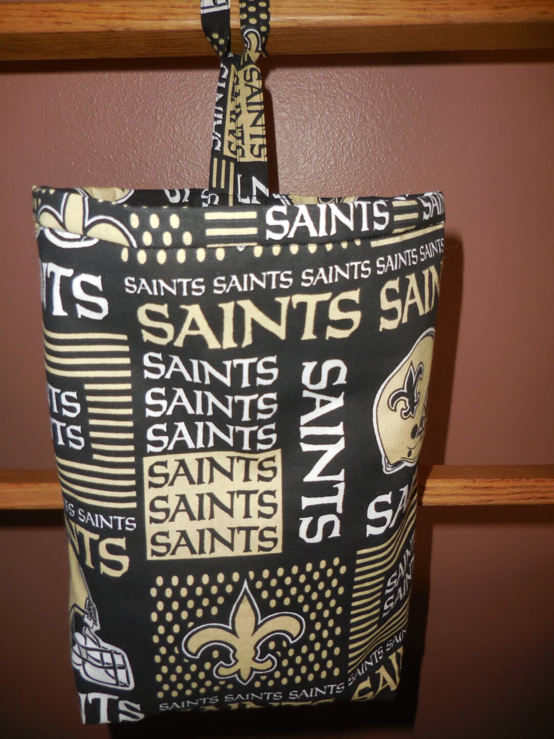 New Orleans Saints Vinyl-lined Classy Car Trash Bag (patchwork) / Item ...