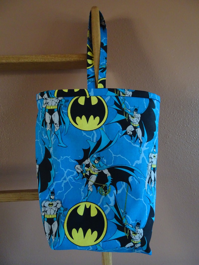Batman With Cape and Logo Vinyl-lined Classy Car Trash Bag / - Etsy