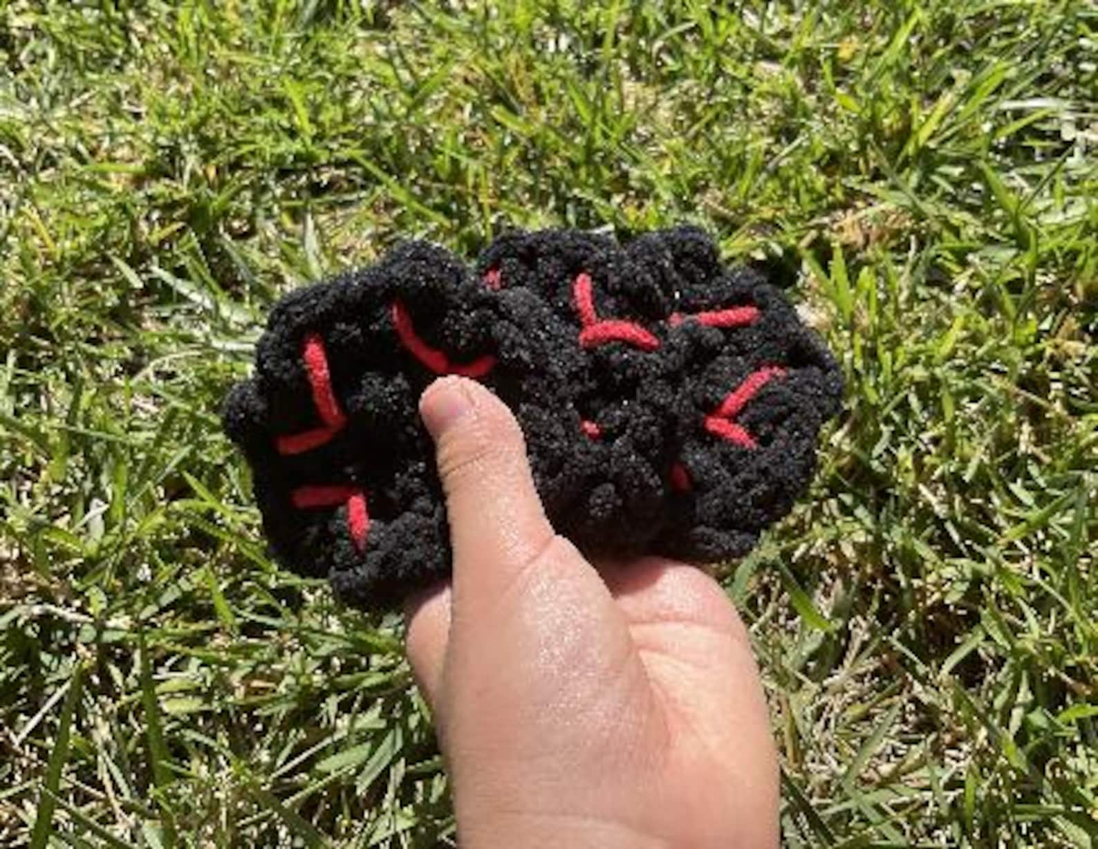 Crochet Angry Emoji Hair Clip - Etsy