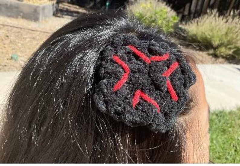 Crochet Angry Emoji Hair Clip - Etsy