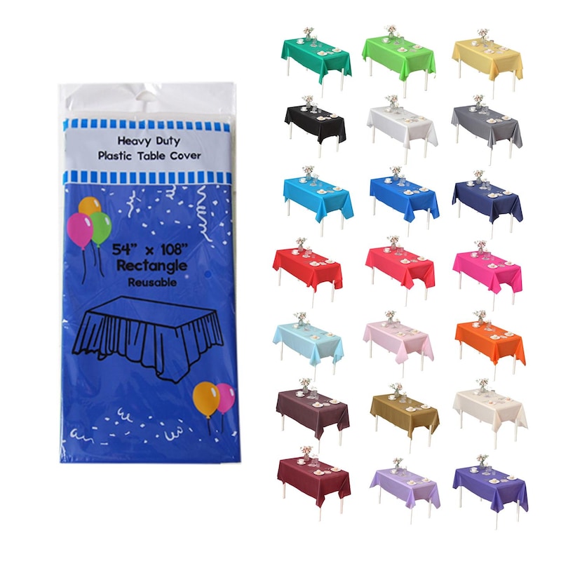 Plastic Table Covers - Etsy