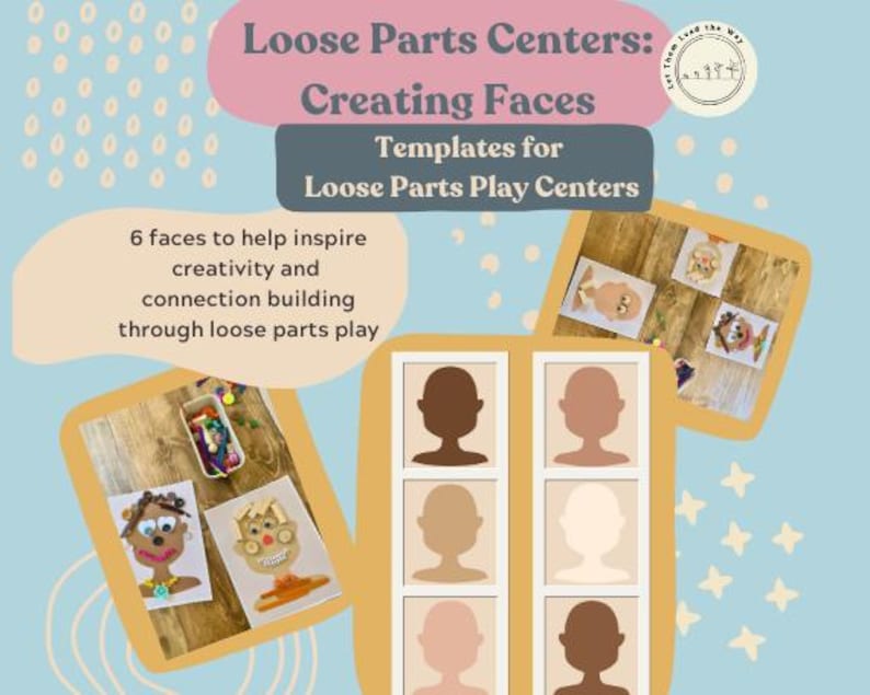 Loose Parts Play | Centers | Creating Faces | Template Mats ...