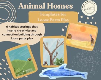Loose Parts Play Centers Activities: Template Mats, Labels and ...