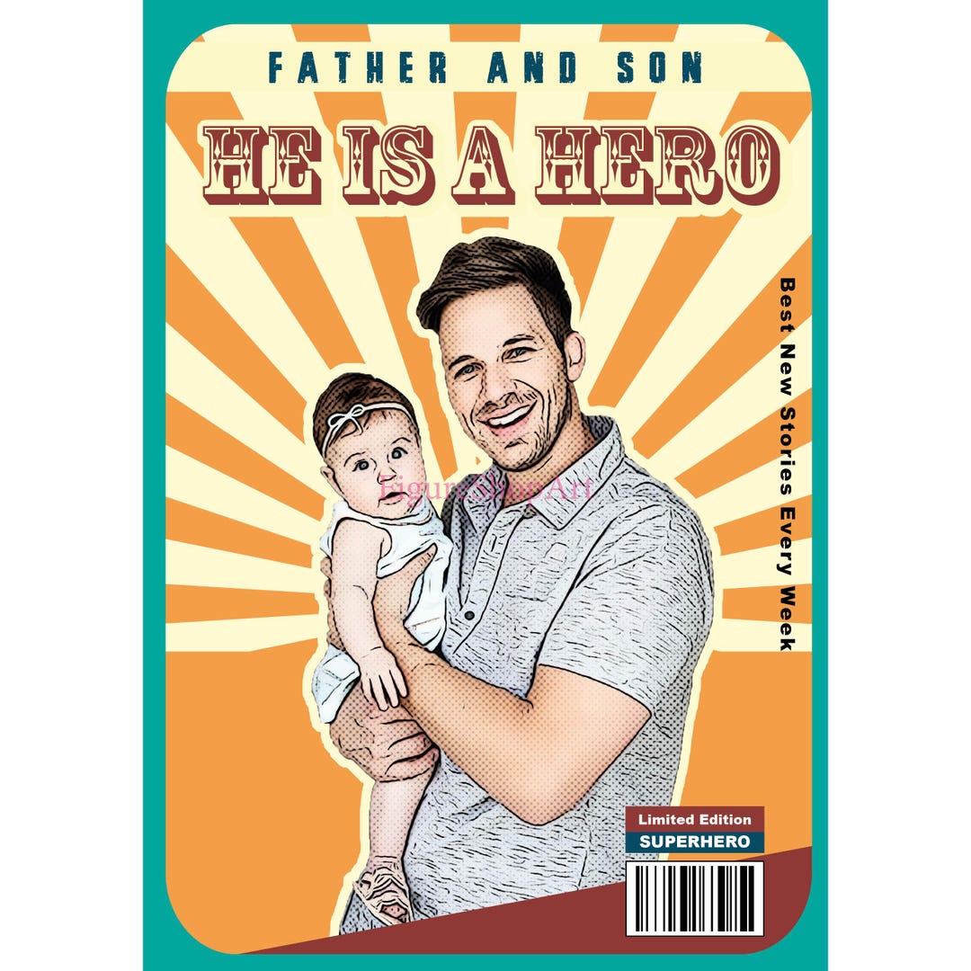 Custom Comic Book Cover Digital Commission Portrait Comic Art - Etsy