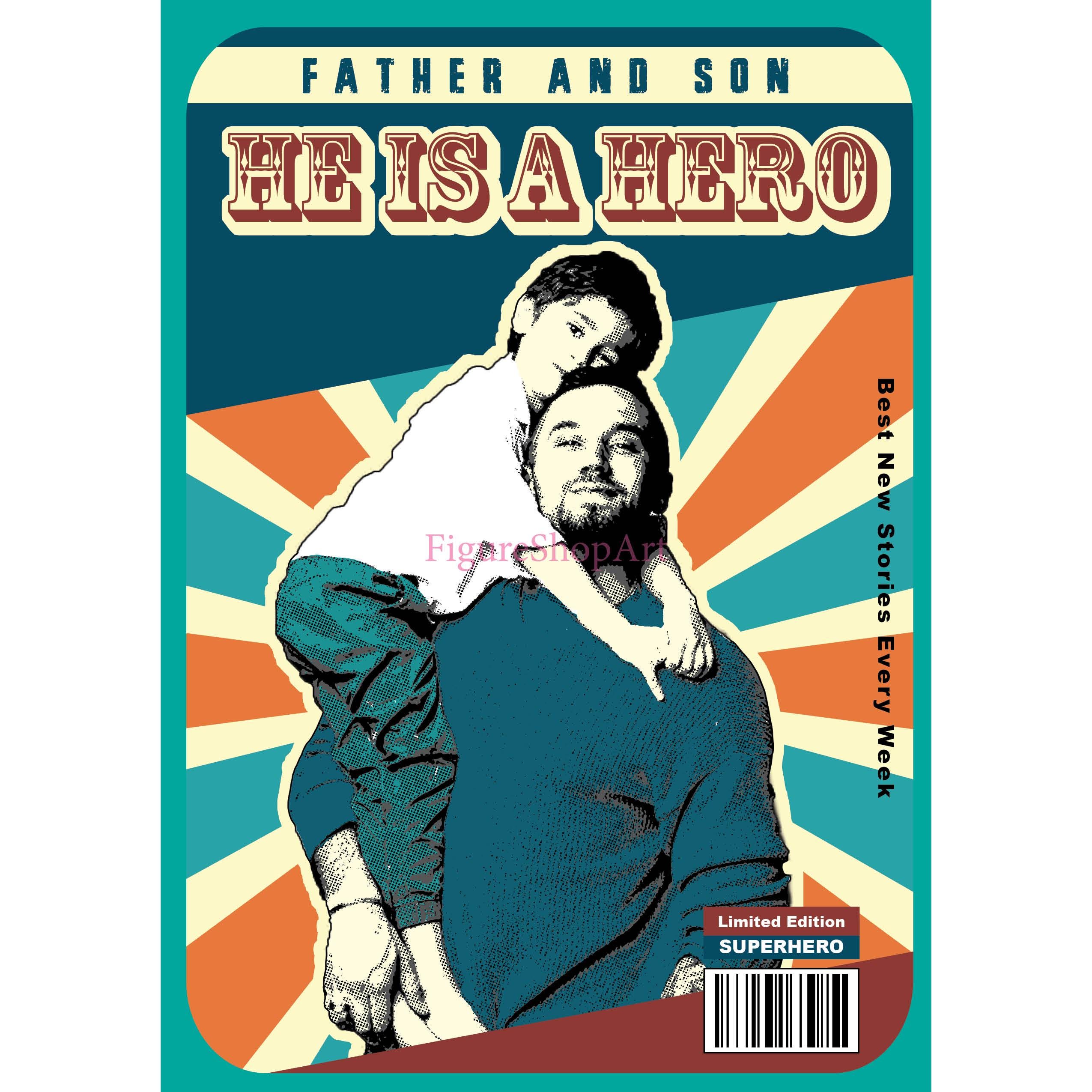 Old Comic Book Covers Poster Retro Wall Art Vintage Wall Prints Home ...