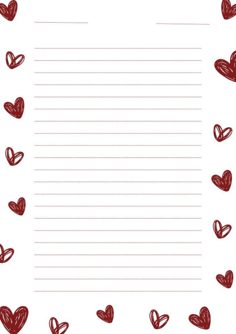 Love Letter Template - Etsy