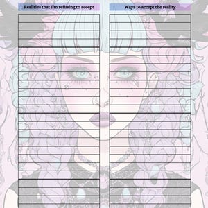 Pastel Goth-themed ADHD Planner + Self-care Add-on Bundle: 97-page ...