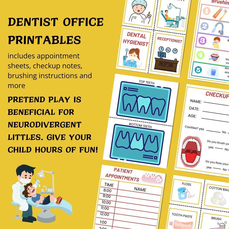 Pretend Play Printables Bundle | Neurodivergent-friendly Kids ...