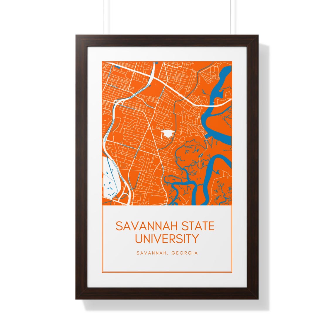 Savannah State University Campus Map Poster, Gift for Alumni - Etsy Canada