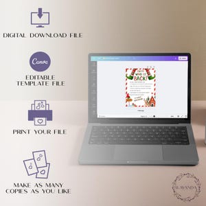 Elf is Back Letter Editable Template Welcome Customizable Elf Message ...