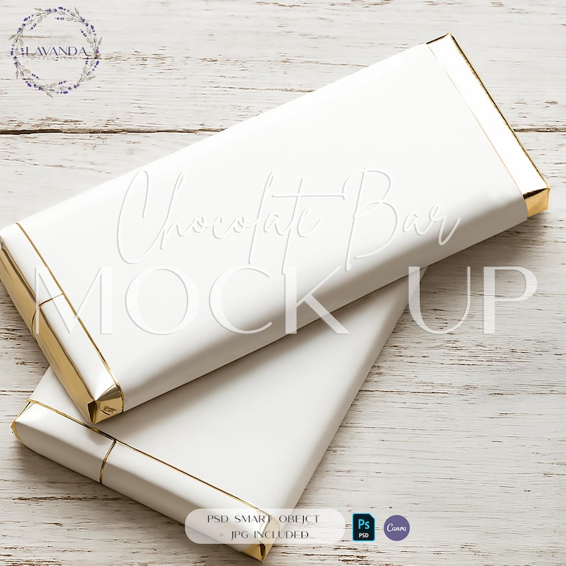 Chocolate Bar Wrapper Mockup: PSD & Canva Editable (digital File) - Etsy