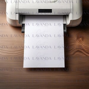 Printer Mockup: Top View, Blank Paper (PSD, JPG Digital Download) - Etsy