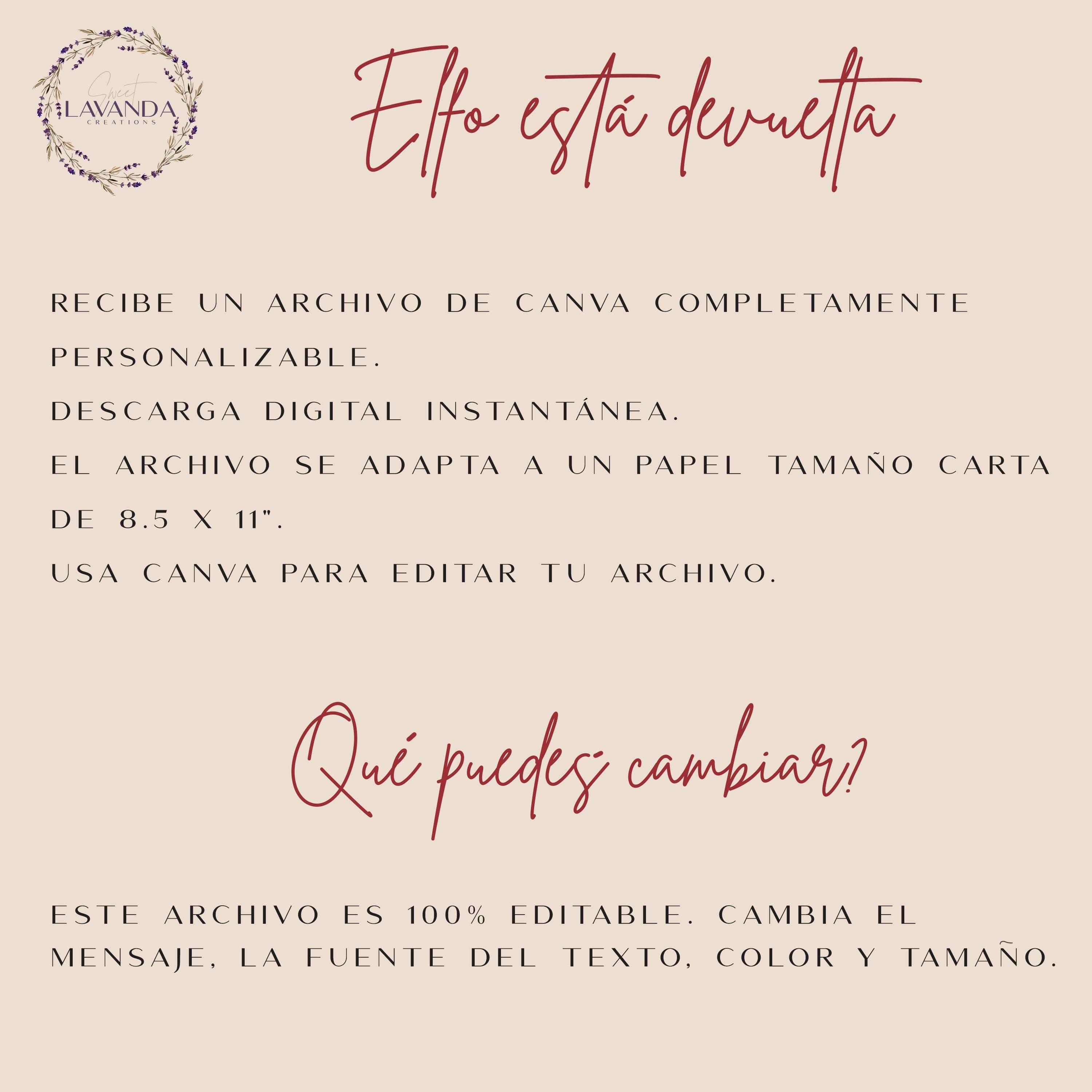 Plantilla De Carta De Bienvenida Del Elfo Lista Para Imprimir Carta ...