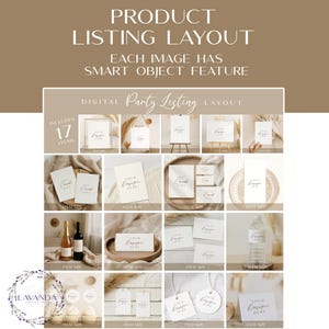 Editable Product Listing Layout: PSD Template With Smart Objects ...