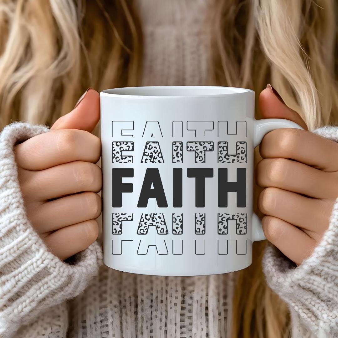 Minimalist Faith Mug Simple Faith Design Inspirational Christian Coffee ...
