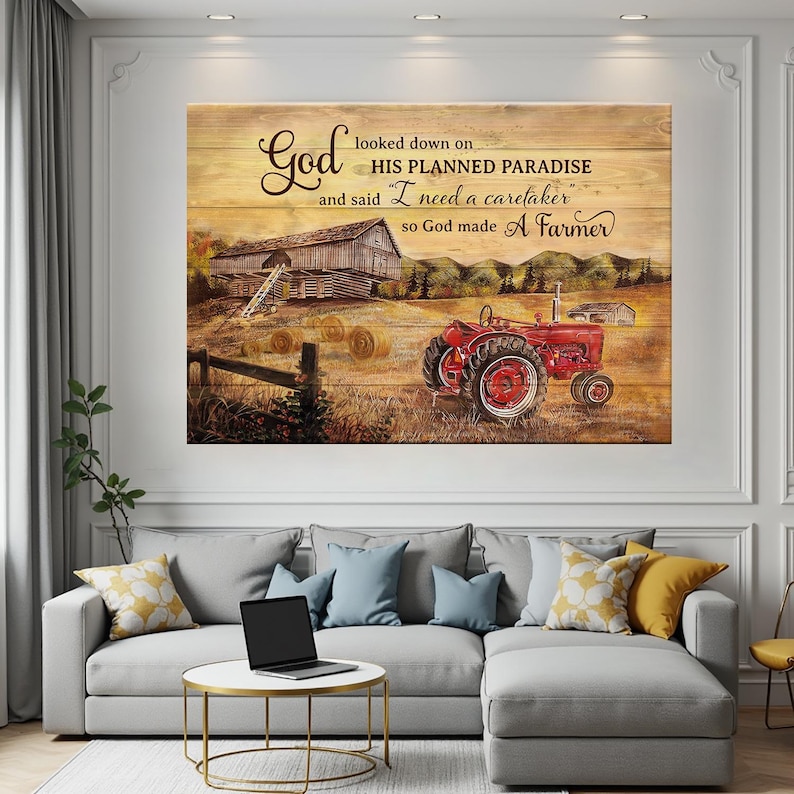 So God Made a Farmer, Paddy Field, Electric Tricycle, Old Barn Painting ...