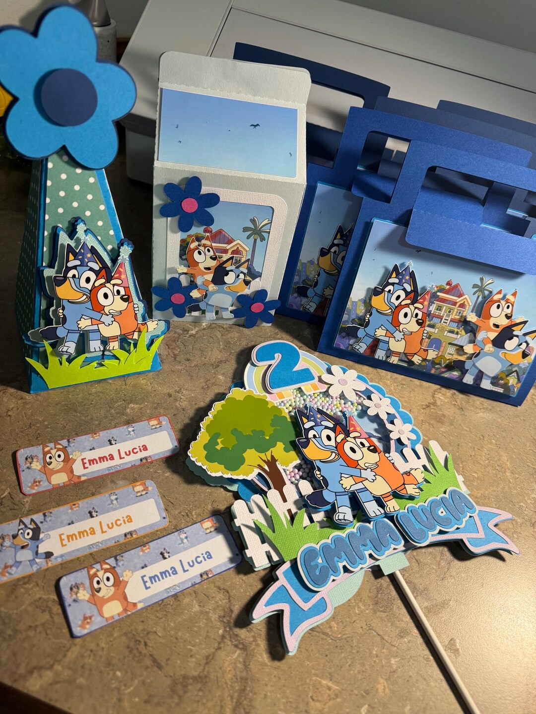 Cake Topper Bluey - Etsy