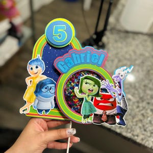 Inside Out Cake Topper - Etsy