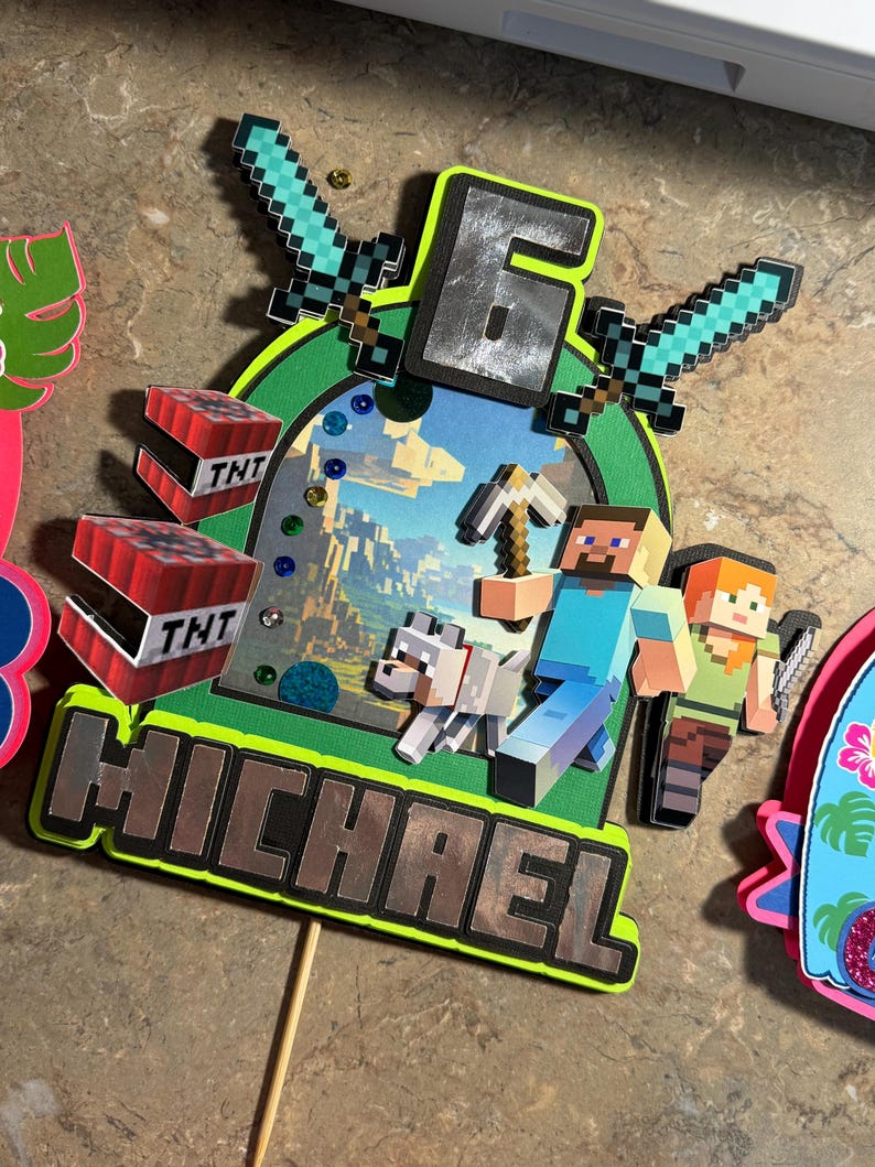 Inside Out Cake Topper - Etsy