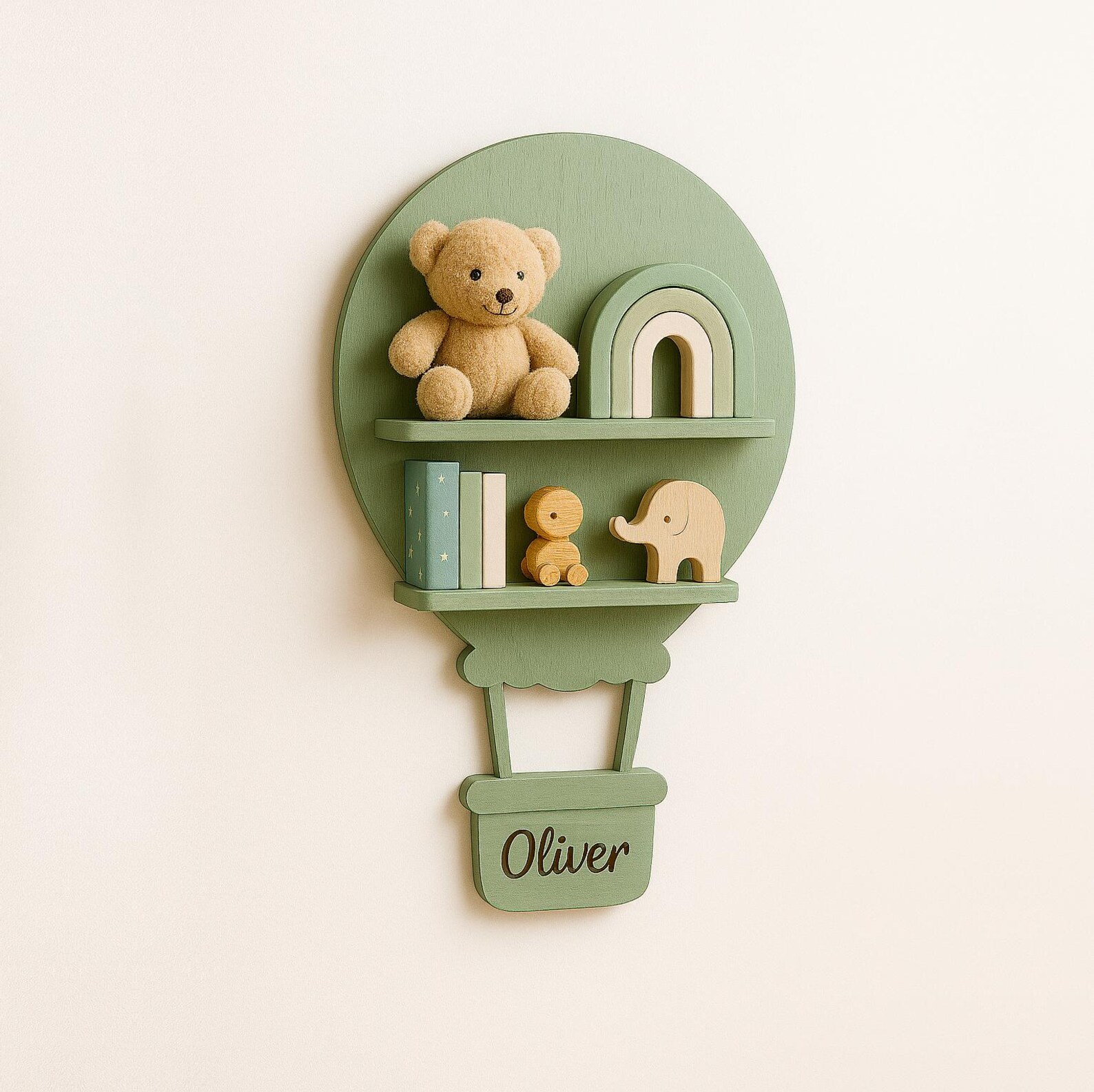 Cute Pastel Pink Floating Shelf, Decorative Shelf With Hooks for ...