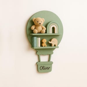 Cute Pastel Pink Floating Shelf, Decorative Shelf With Hooks for ...