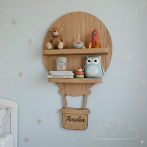 Cute Pastel Pink Floating Shelf, Decorative Shelf With Hooks for ...