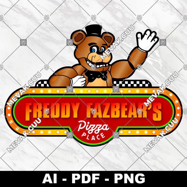 Freddy Fazbear Pizzeria Sign - Etsy