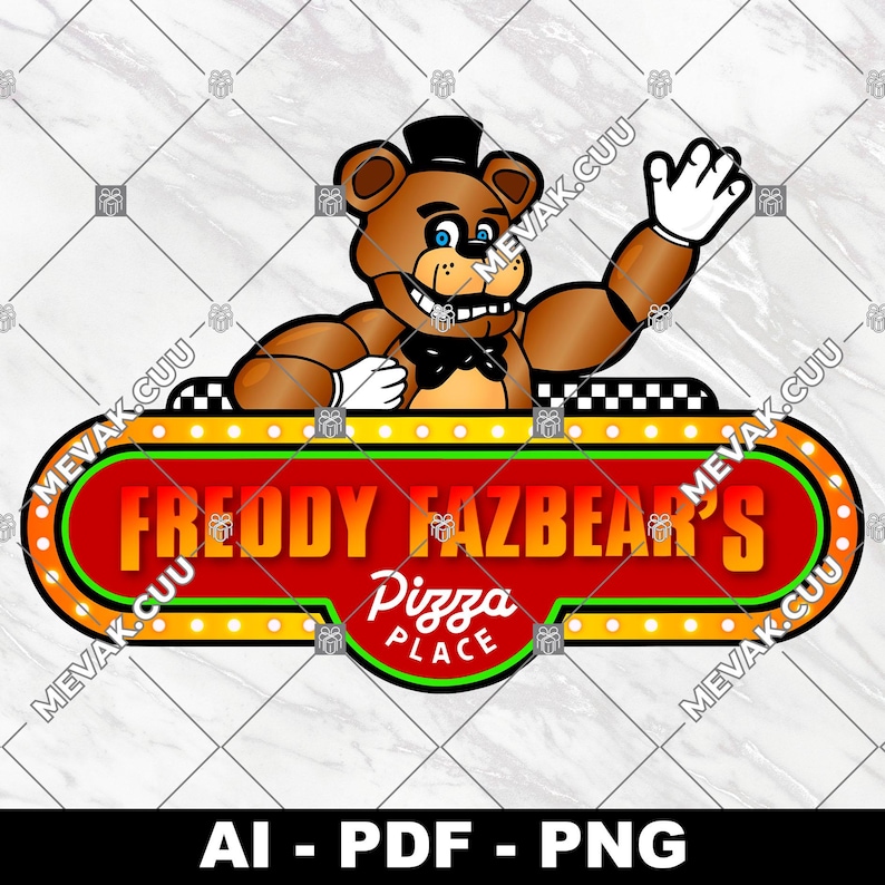Freddy Fazbears Vector - Etsy
