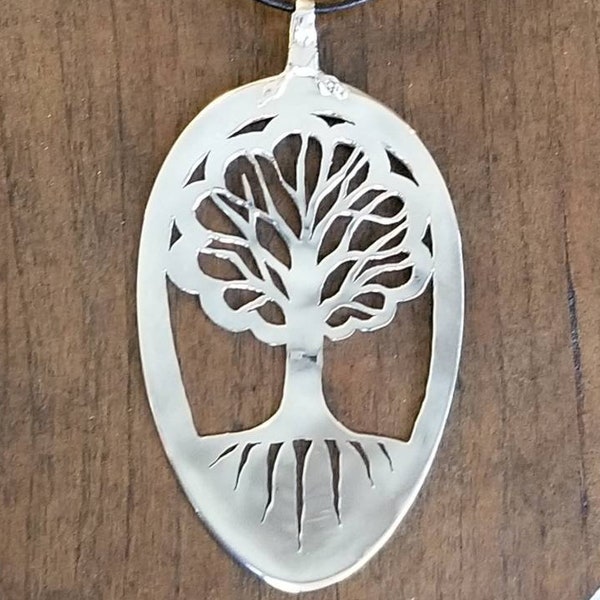 Handmade Sterling Silver Tree of Life Family Tree Pendant - Etsy