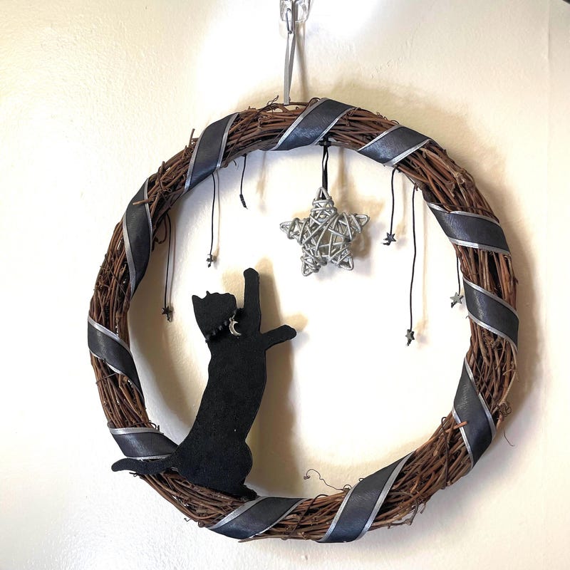 Cat Wreath - Etsy