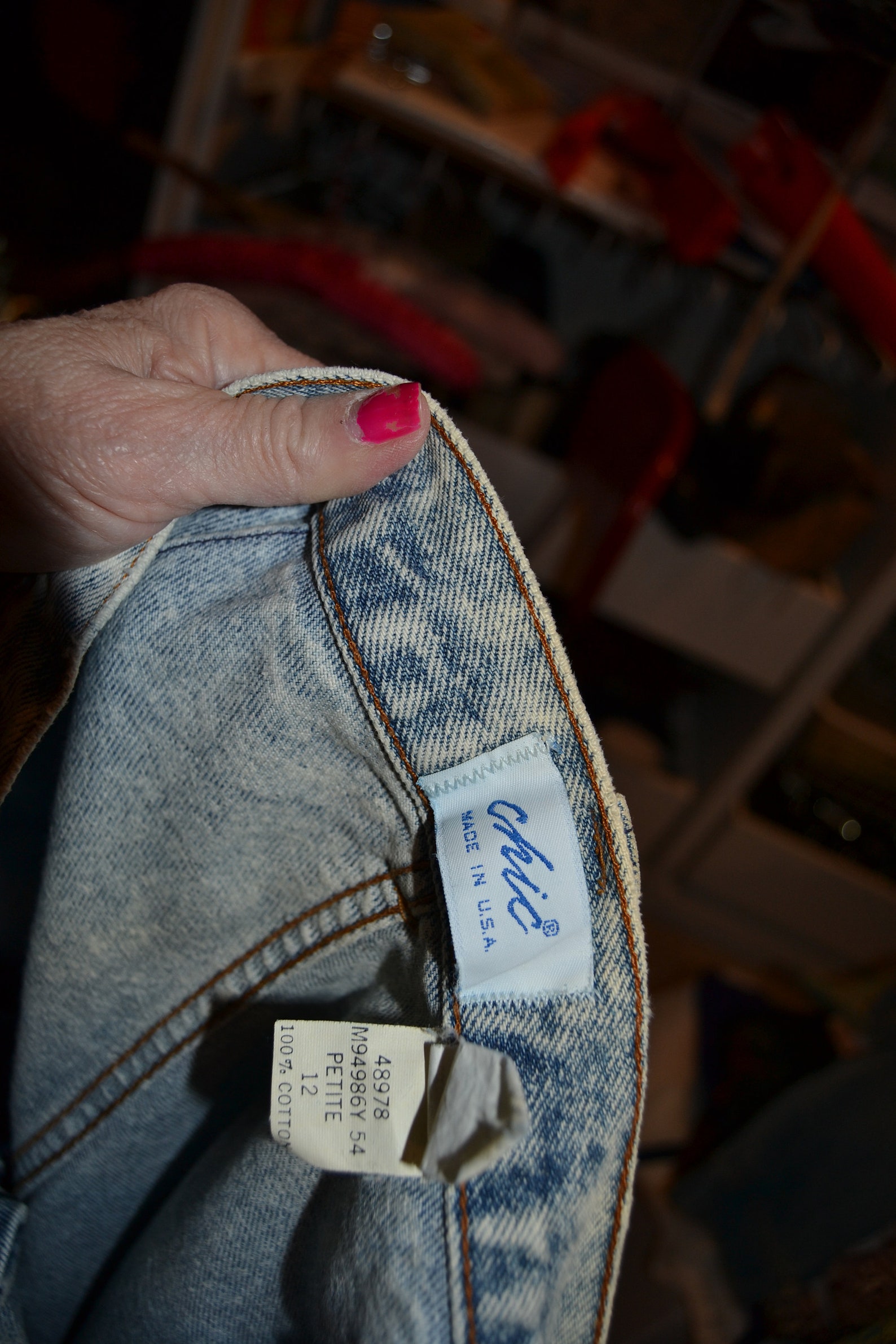 Vintage Acid Wash High Waist Peg Leg Chic Pleated Jeans - Etsy