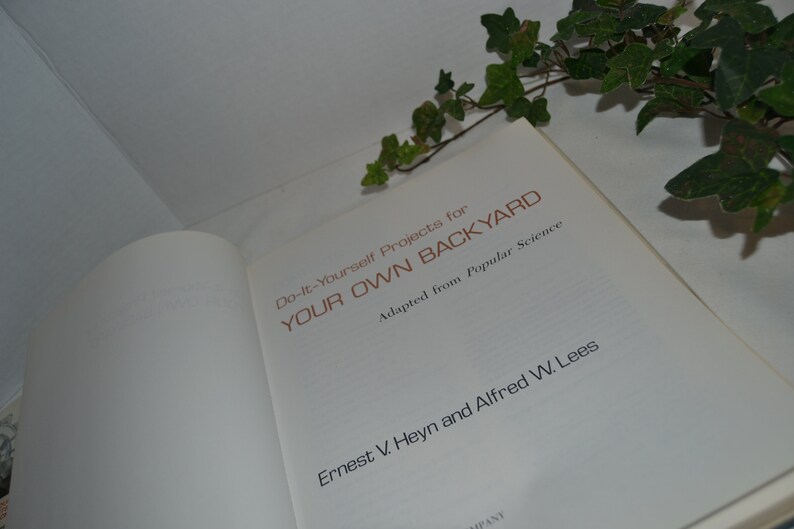 Vintage DIY 1970's Backyard Book Awesome Projects | Etsy